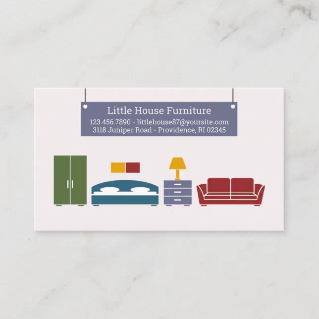 Furniture Business Card | Zazzle