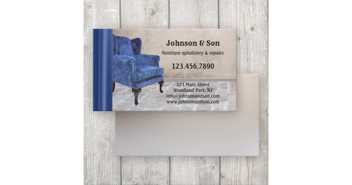 Furniture Upholstery Business Card | Zazzle