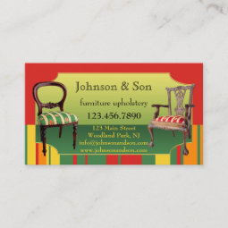 Furniture Upholstery Business Card | Zazzle