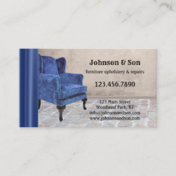 Furniture Upholstery Business Card | Zazzle