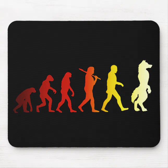 Furry evolution mouse pad | Zazzle