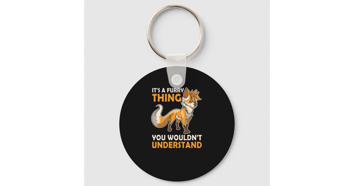 Furry Fandom Furries Fursona Fursuit Keychain | Zazzle