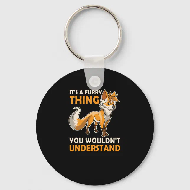 Furry Fandom Furries Fursona Fursuit Keychain | Zazzle