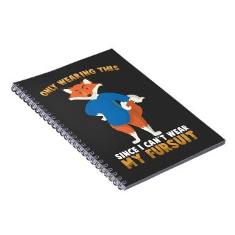 Furry Fandom Furry Fursuit Cute Fox Cosplay Notebook | Zazzle