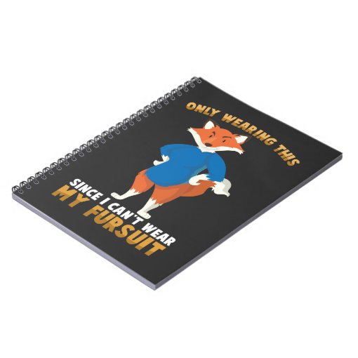 Furry Fandom Furry Fursuit Cute Fox Cosplay Notebook | Zazzle