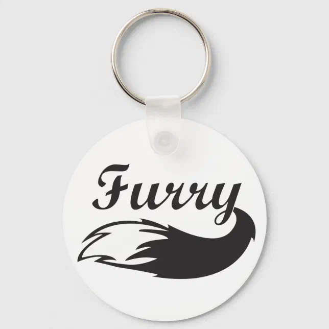 Furry Fandom Keychain | Zazzle
