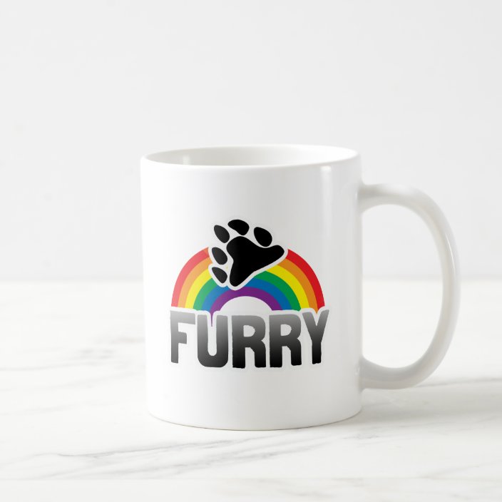 FURRY RAINBOW COFFEE MUG | Zazzle.com