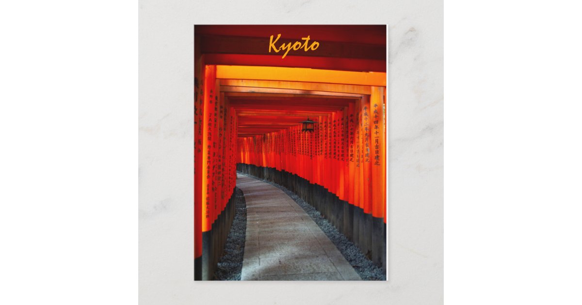 Fushimi Inari Shrine Torii Gates Postcard | Zazzle