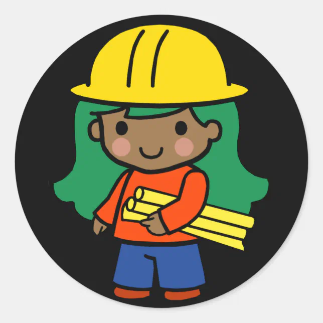 Future Architect / Engineer Classic Round Sticker | Zazzle