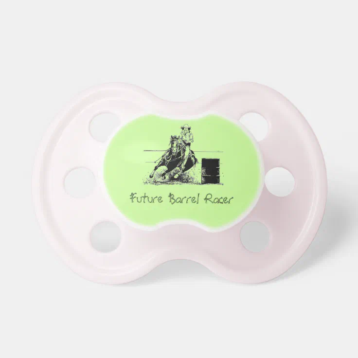 Future Barrel Racer Pacifier | Zazzle