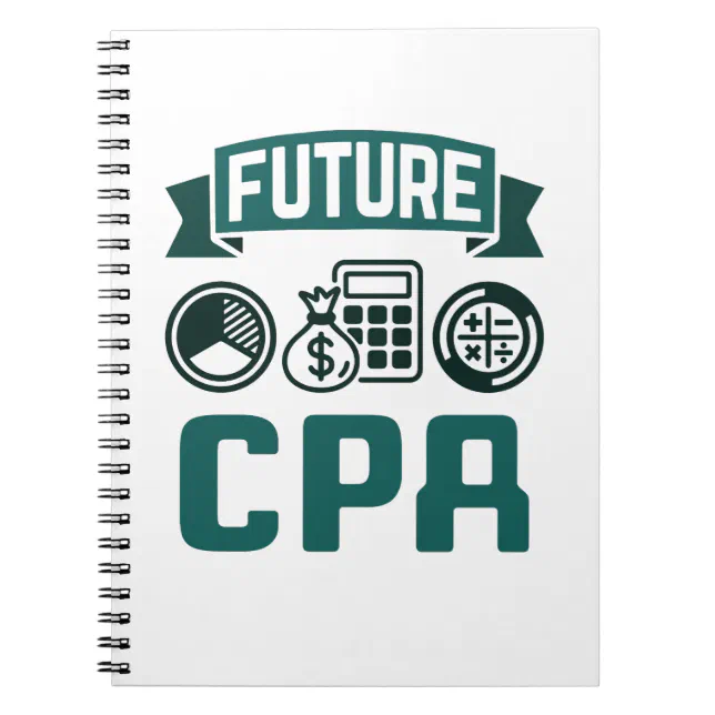 Future CPA Accounting Graduation Notebook | Zazzle