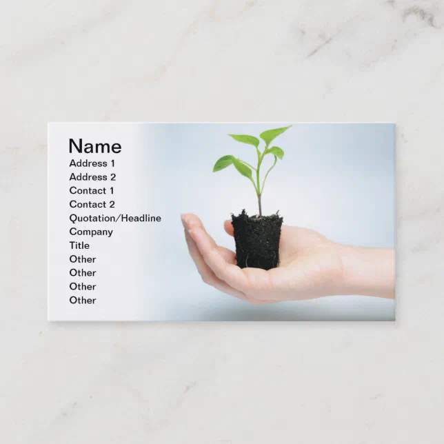 Future crop business card | Zazzle