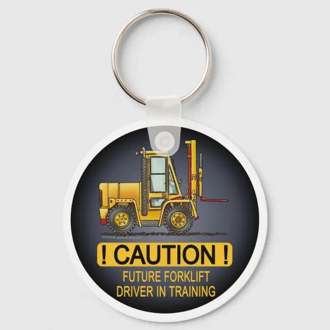 Future Forklift Truck Driver Key Chain | Zazzle