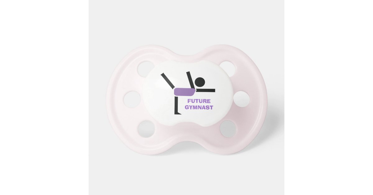Future gymnast, gymnastics performer custom pacifier | Zazzle