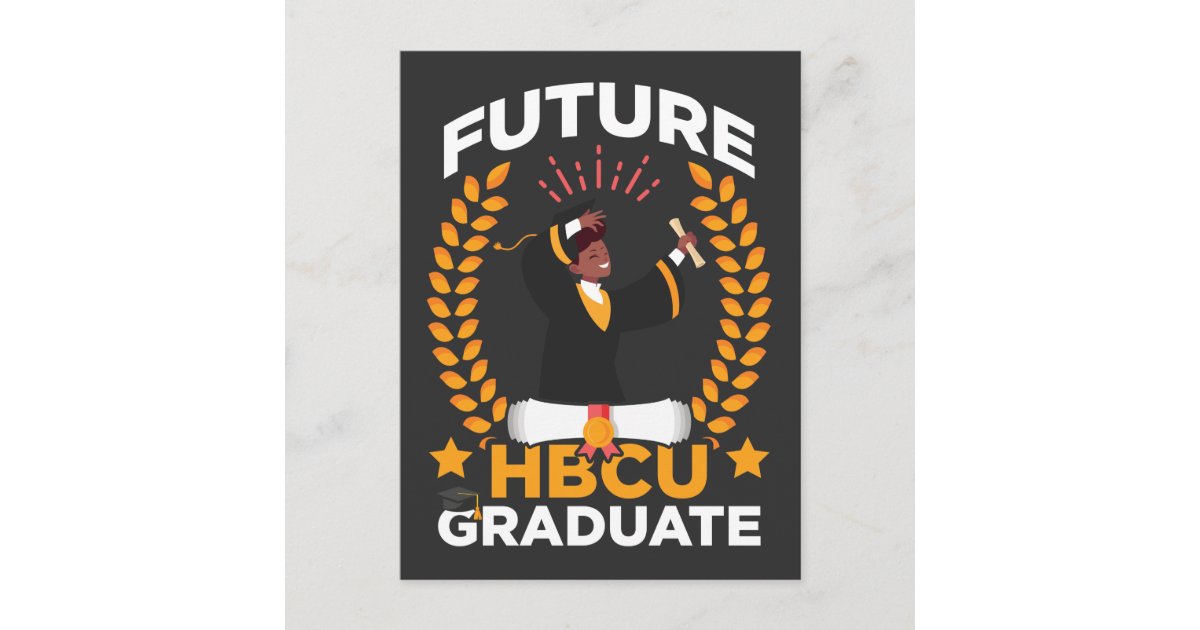 Future HBCU Graduation Black African Student Postcard | Zazzle