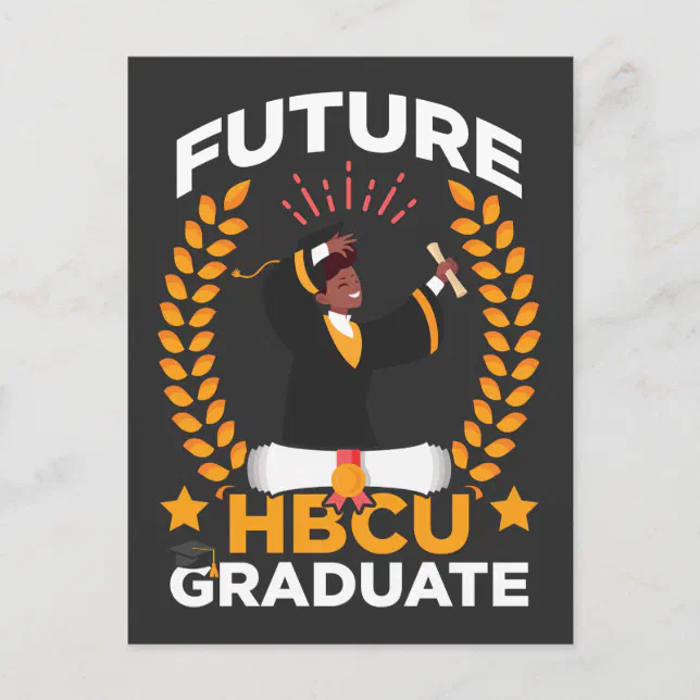 Future HBCU Graduation Black African Student Postcard | Zazzle