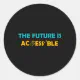 Future Is Accessible Braille American Sign Languag Classic Round ...