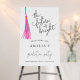 Future Is Bright Pink Grad Party Welcome Sign | Zazzle