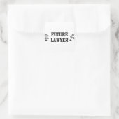 FUTURE LAWYER SQUARE STICKER | Zazzle