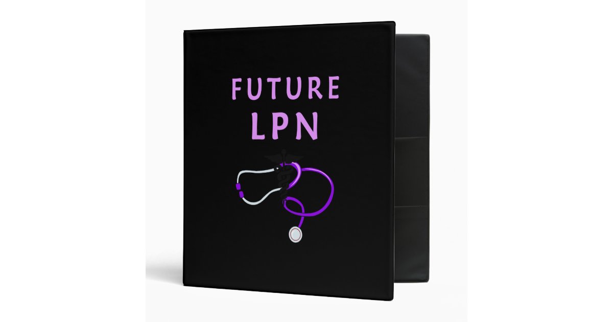 Future LPN 3 Ring Binder | Zazzle