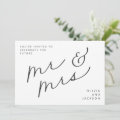Future Mr & Mrs Script Photo B/W Save the Date | Zazzle