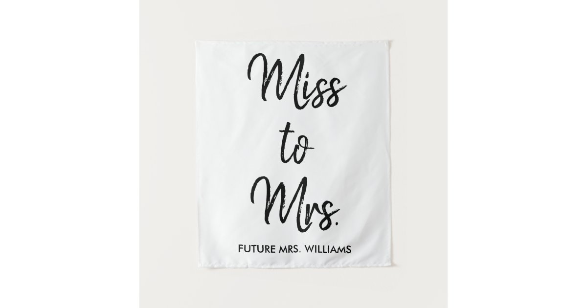 Future Mrs Backdrop Boho Bridal Shower Photo Prop | Zazzle