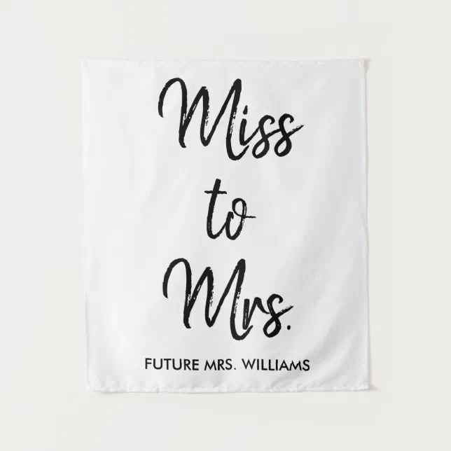 Future Mrs Backdrop Boho Bridal Shower Photo Prop | Zazzle