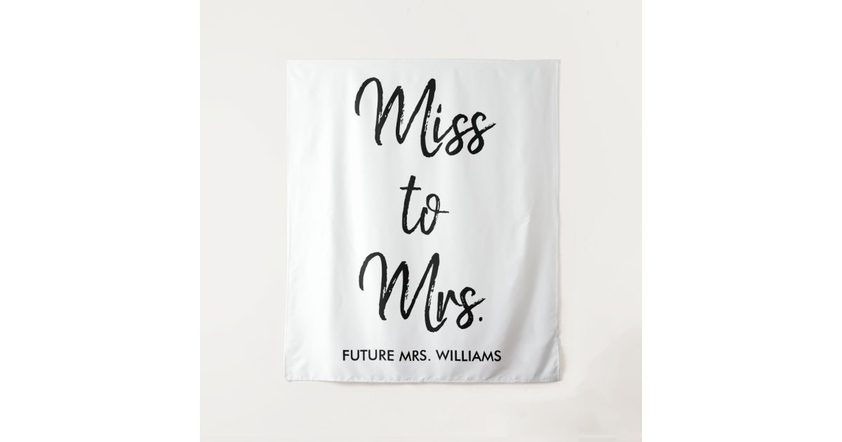 Future Mrs Backdrop Boho Bridal Shower Photo Prop | Zazzle