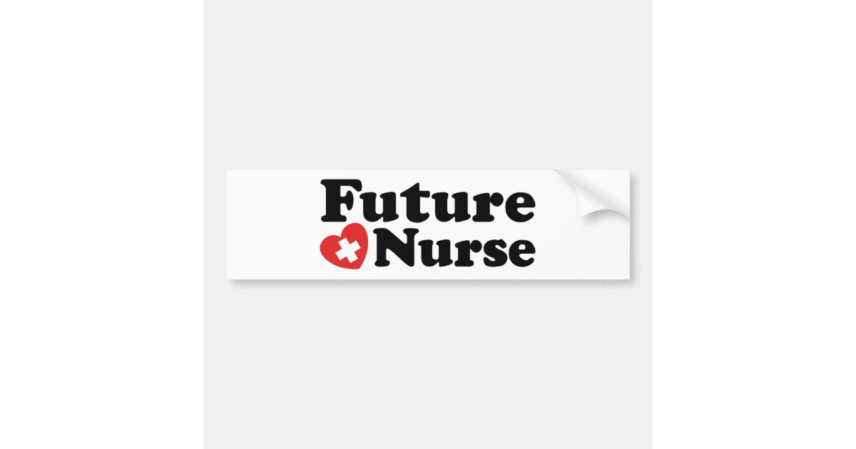 Future Nurse Bumper Sticker | Zazzle
