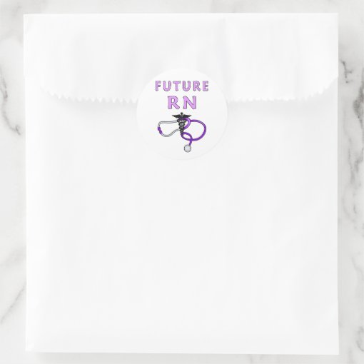Future Nurse RN Medical Classic Round Sticker | Zazzle