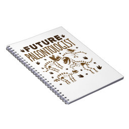 Future Paleontologist Paleontology Dinosaur Bones Notebook | Zazzle