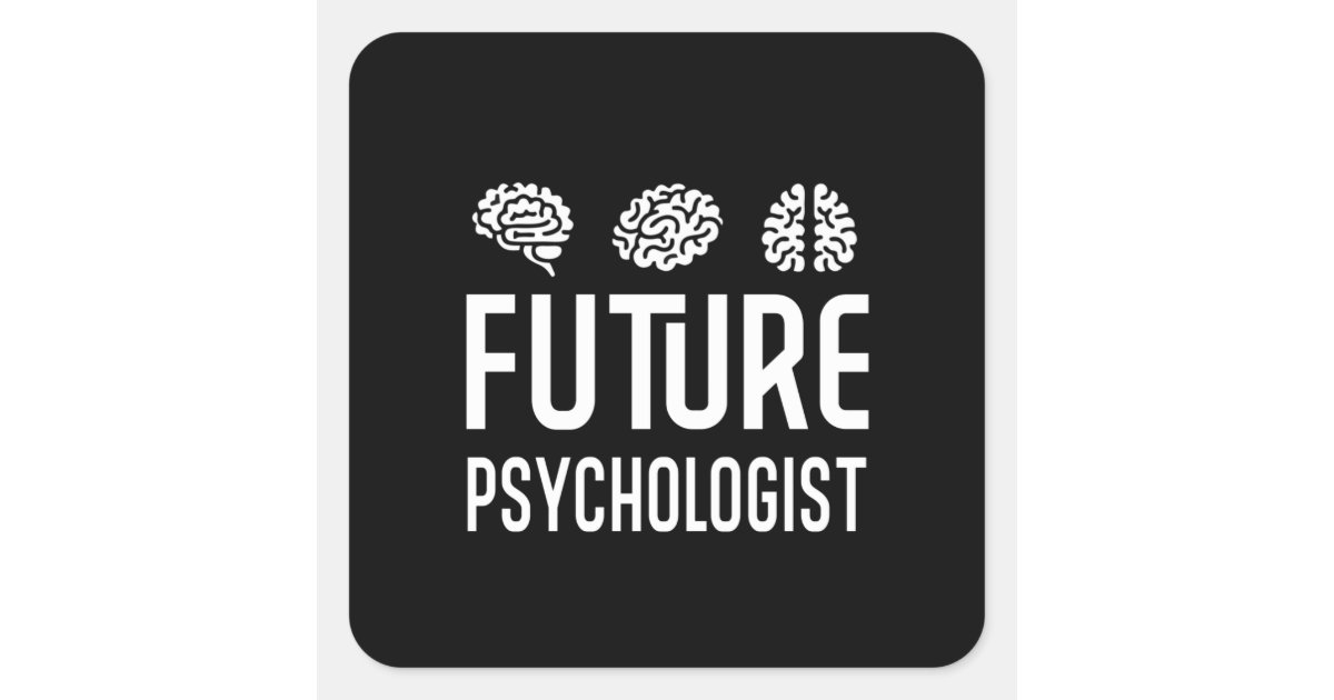 Future Psychologist Square Sticker | Zazzle