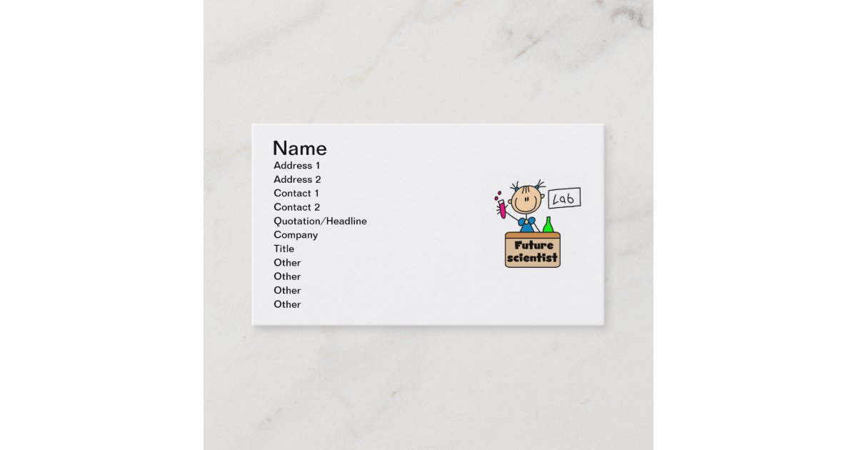 Future Scientist Business Card | Zazzle