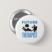 Future Therapist Psychologist Mental Health Button | Zazzle
