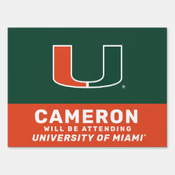 Future University of Miami Graduate Sign | Zazzle