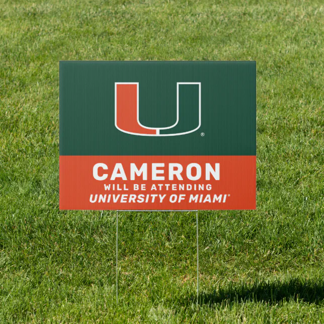 Future University of Miami Graduate Sign | Zazzle