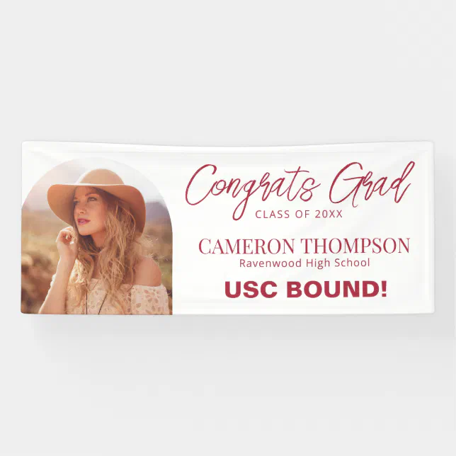 Future USC Trojans Graduate | Photo Arch Banner | Zazzle