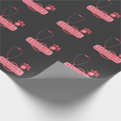 Future Veterinarian Girl Veterinary Student Kid Wrapping Paper | Zazzle