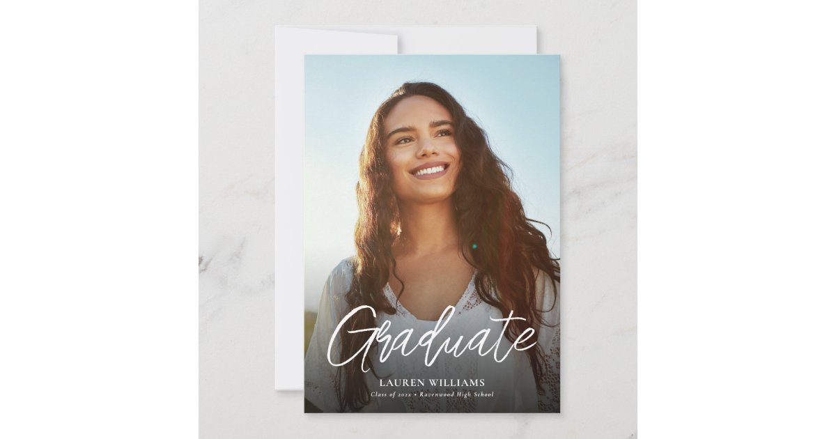 Future Virginia Tech Grad | Script - Photo Invitation | Zazzle