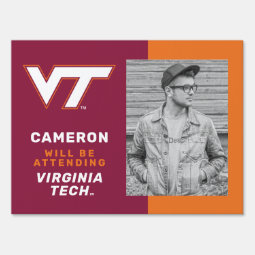 Future VT Virginia Tech Graduate - Photo Sign | Zazzle