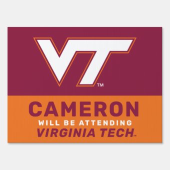 Future VT Virginia Tech Graduate Sign | Zazzle