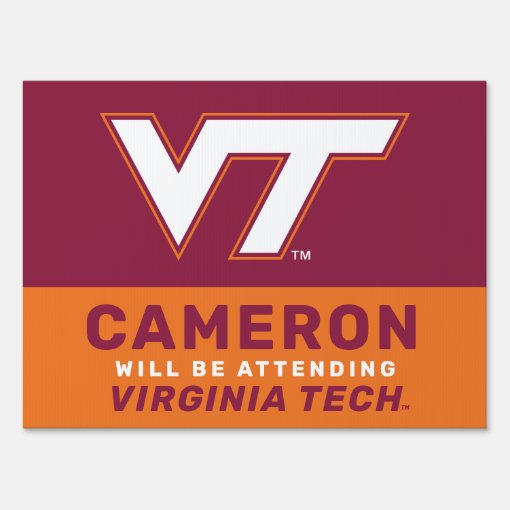 Future VT Virginia Tech Graduate Sign | Zazzle