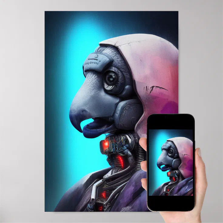 Futuristic Alien Candor Illustration Sci-fi Art Po Poster | Zazzle