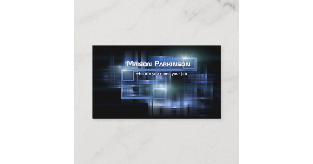 futuristic business card | Zazzle