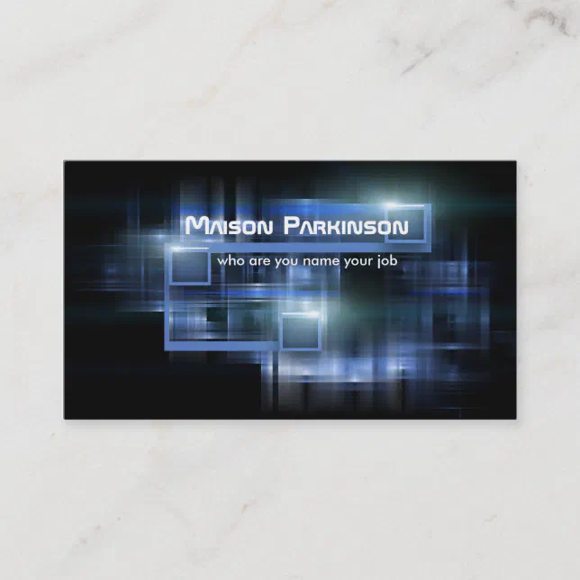futuristic business card | Zazzle