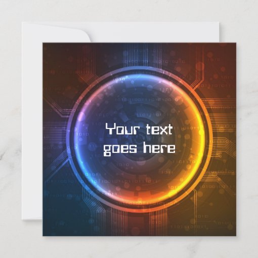 Futuristic design invitation | Zazzle