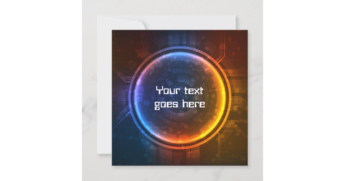 Futuristic design invitation | Zazzle