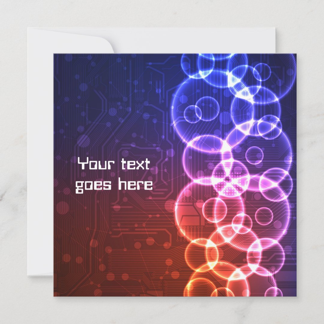 Futuristic design invitation | Zazzle