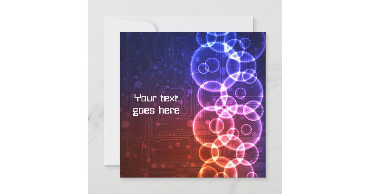 Futuristic design invitation | Zazzle