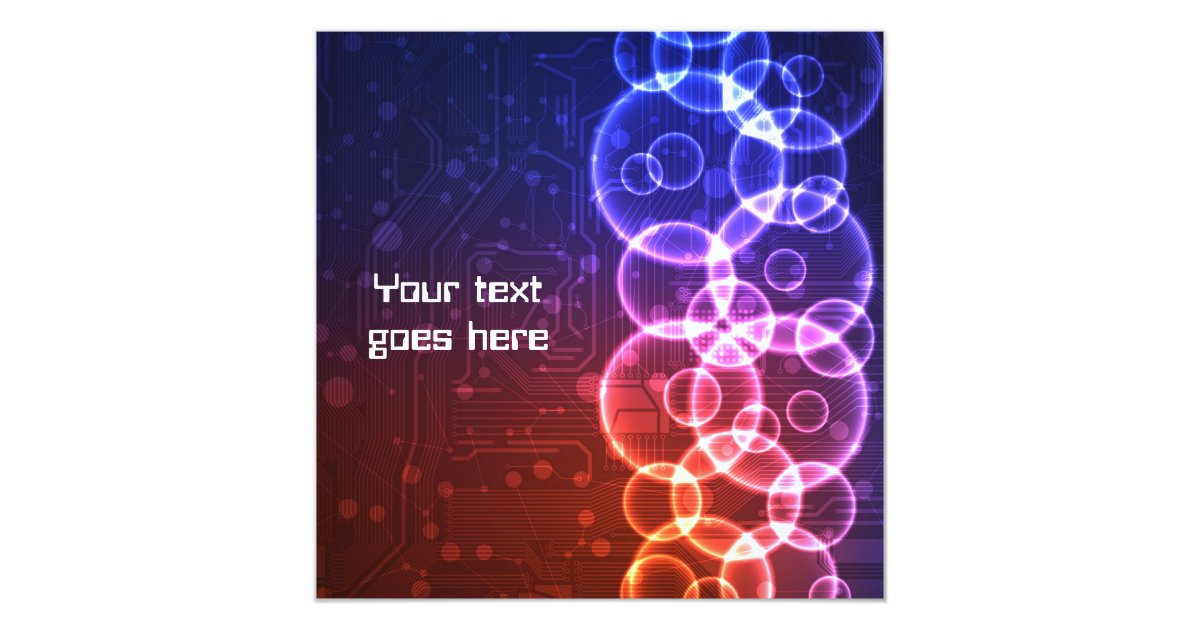 Futuristic design invitation | Zazzle.com